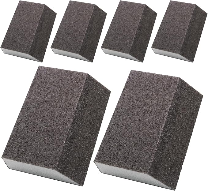 Amazon.com: Luomorgo 6 Pcs 120 Grit Sanding Sponge Angle Sanding Block ...