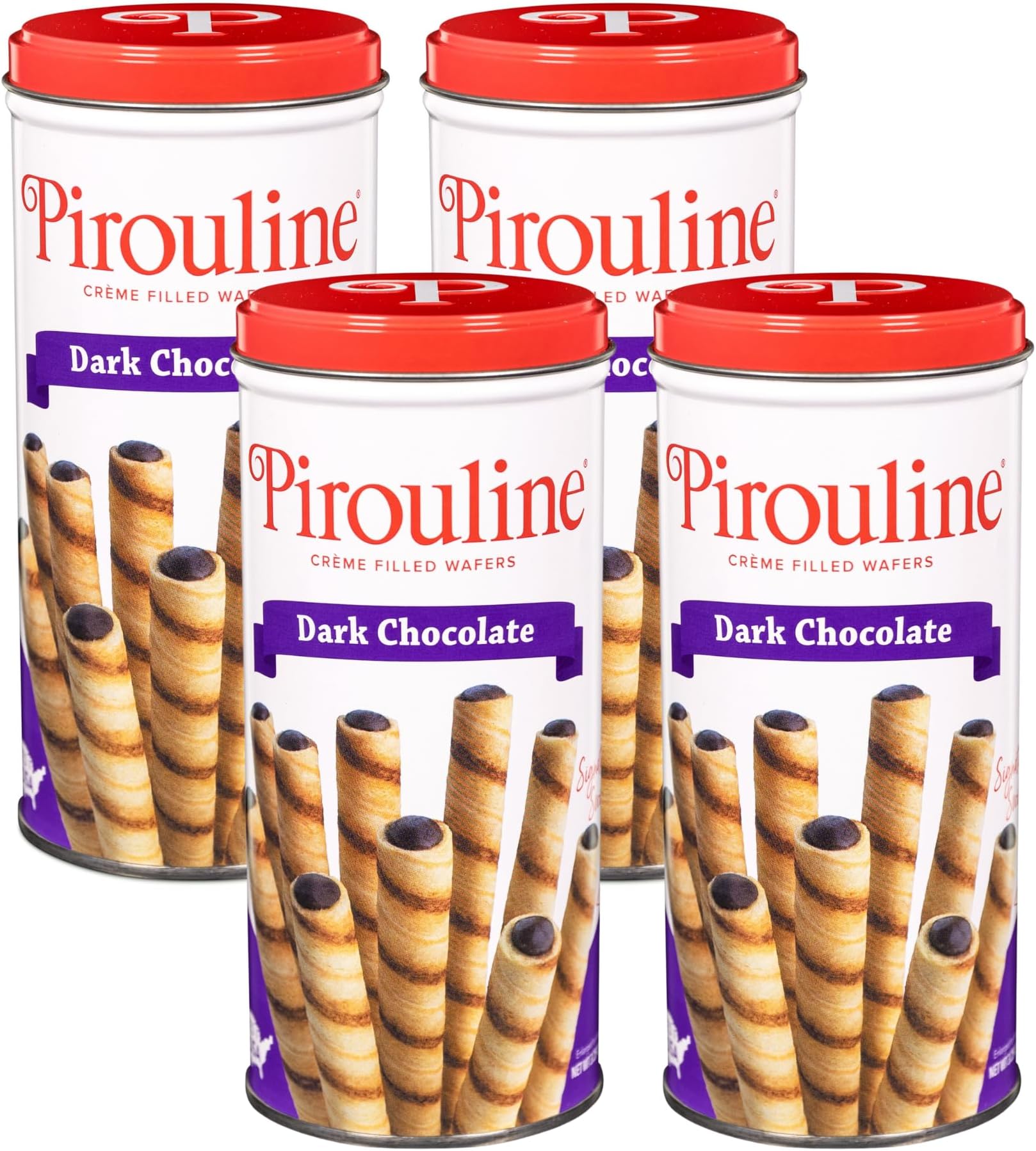 Amazon.com: Pirouline Rolled Wafers – Dark Chocolate – Rolled Wafer ...