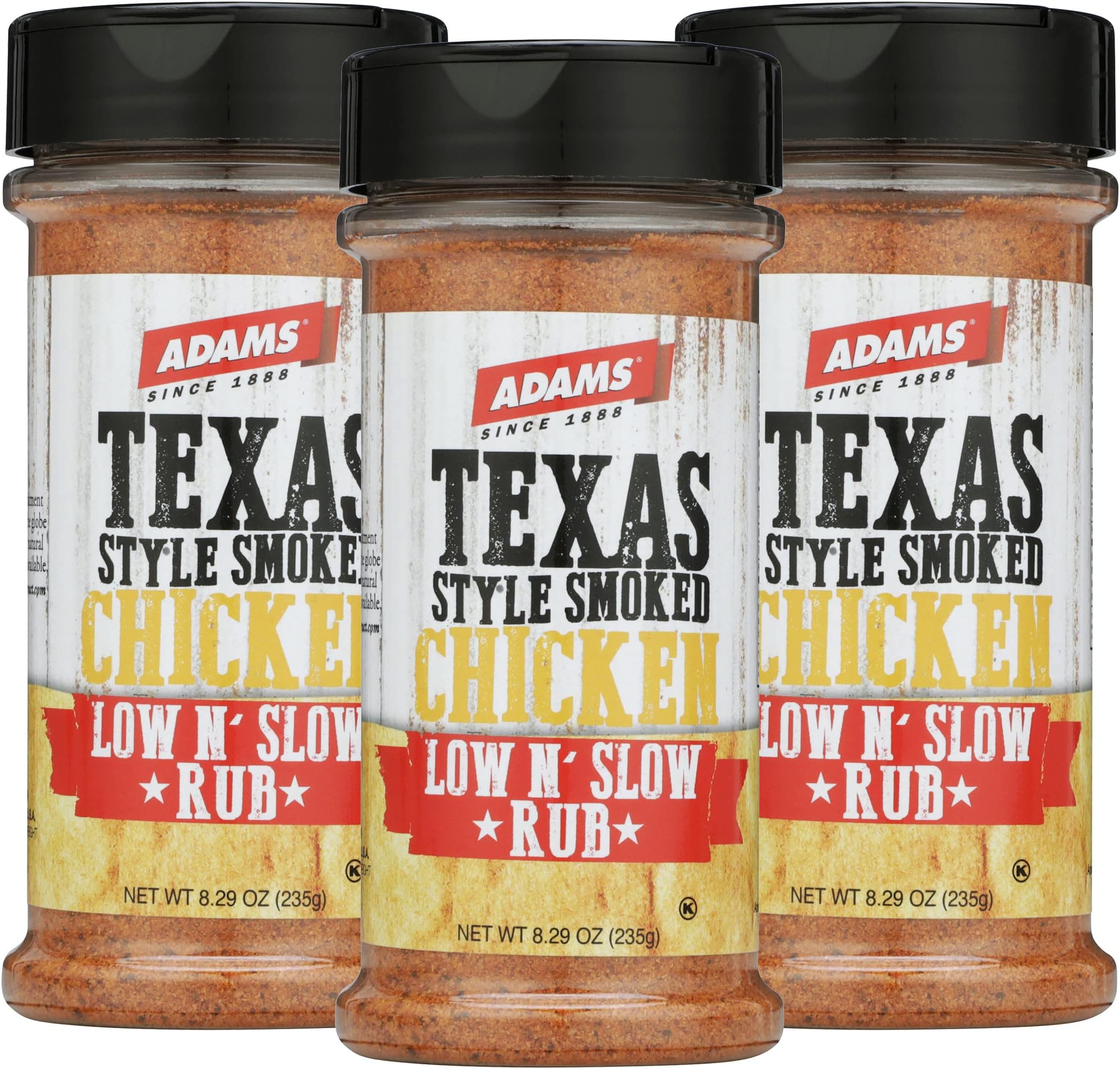 Amazon.com : Adams Texas Style Smoked Chicken Low N’ Slow Rub (8.29 oz ...