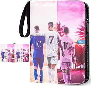 Soccer Card Binder with Sleeves 900 Pocket, Baseball Card Holder for ...