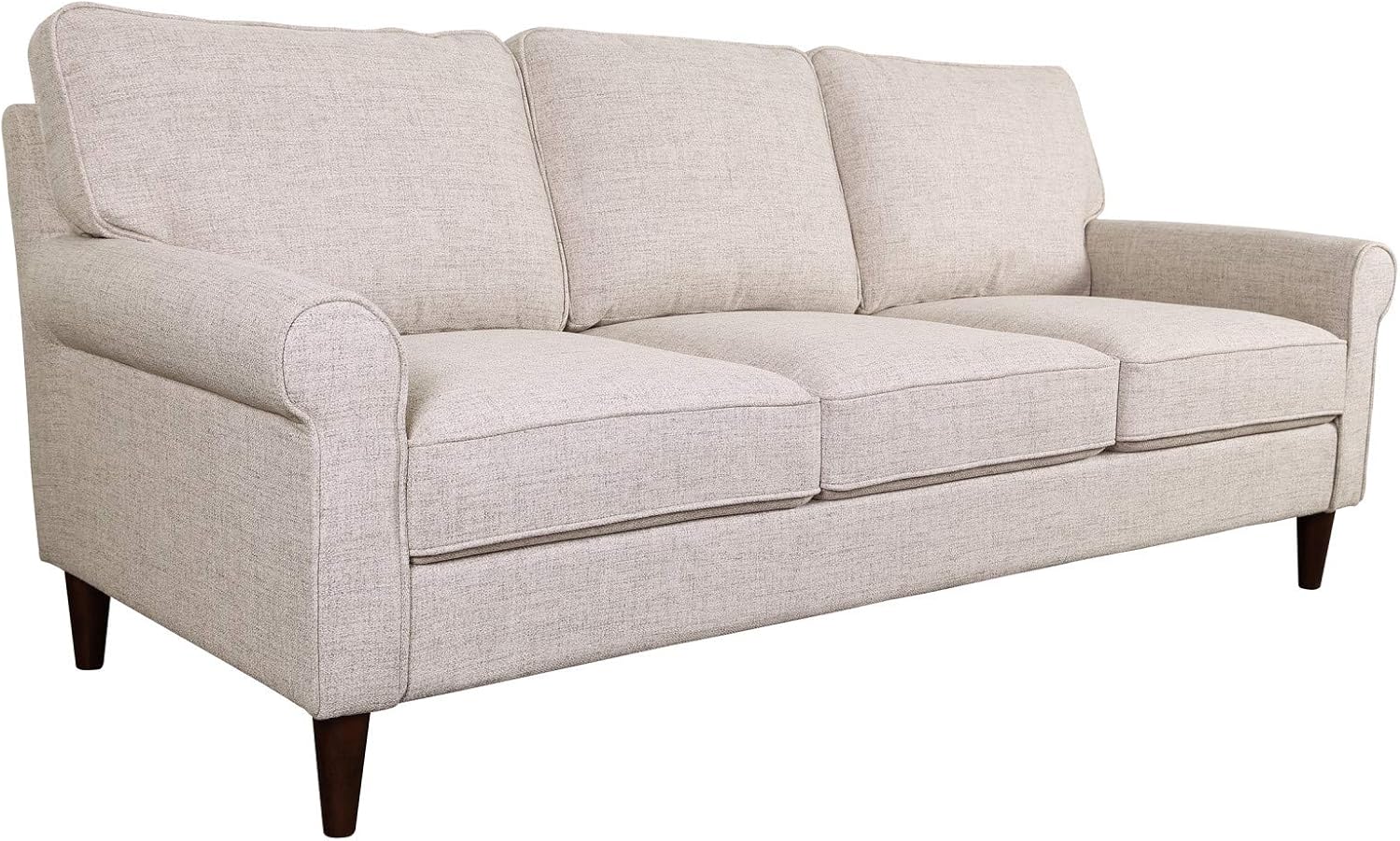 Amazon.com: Porter Designs Kason Sofas, Regular, Cream : Home & Kitchen