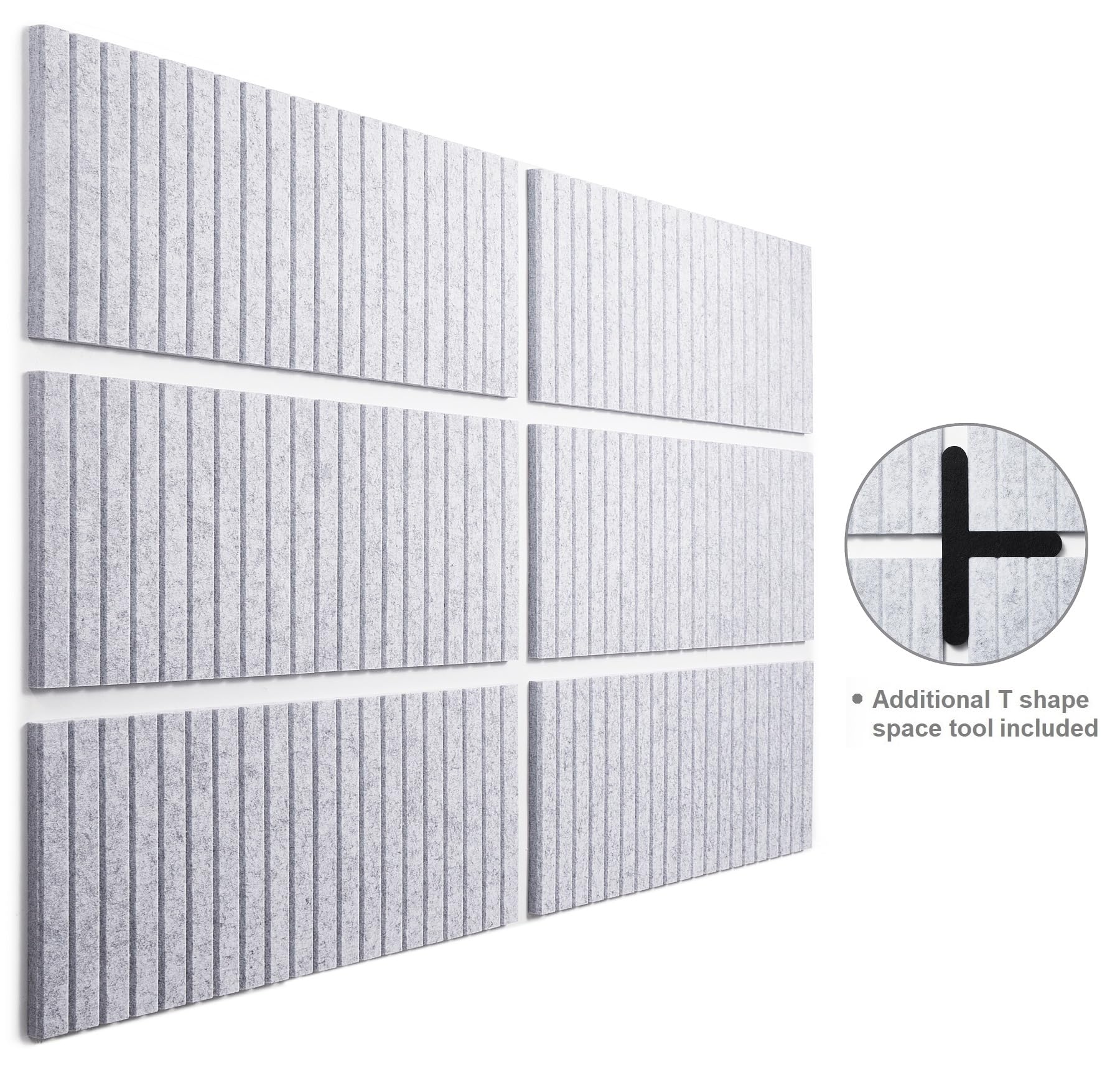 Magnetic Board Felt Bulletin Board Tiles - 12 Pack With Removable ...