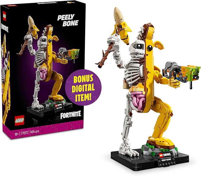 Amazon.com: LEGO Fortnite Peely Bone - Collectible Fortnite DIY Kit for ...