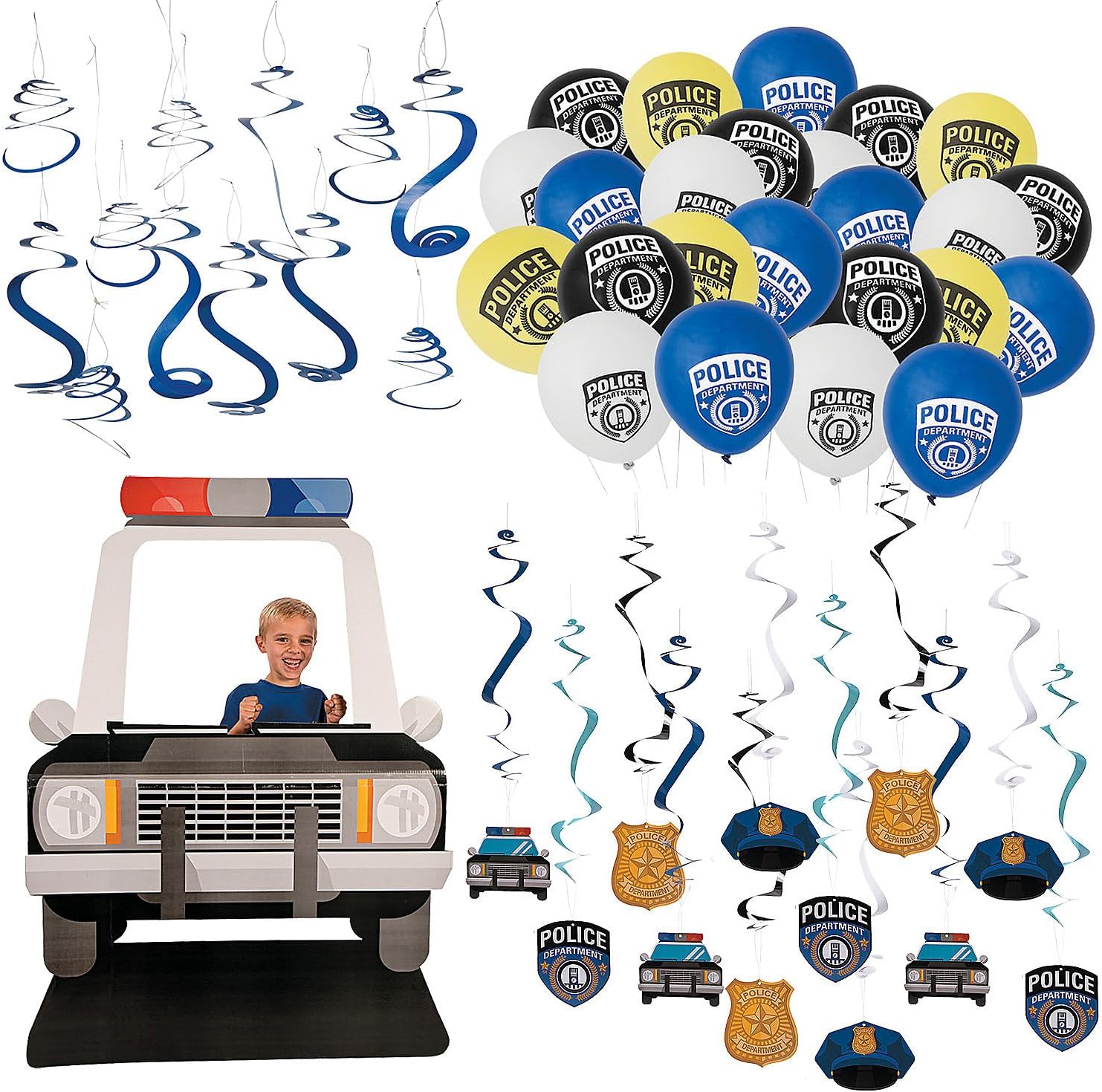Amazon.com: Police Party Decorating Kit 49 Pieces : Toys & Games