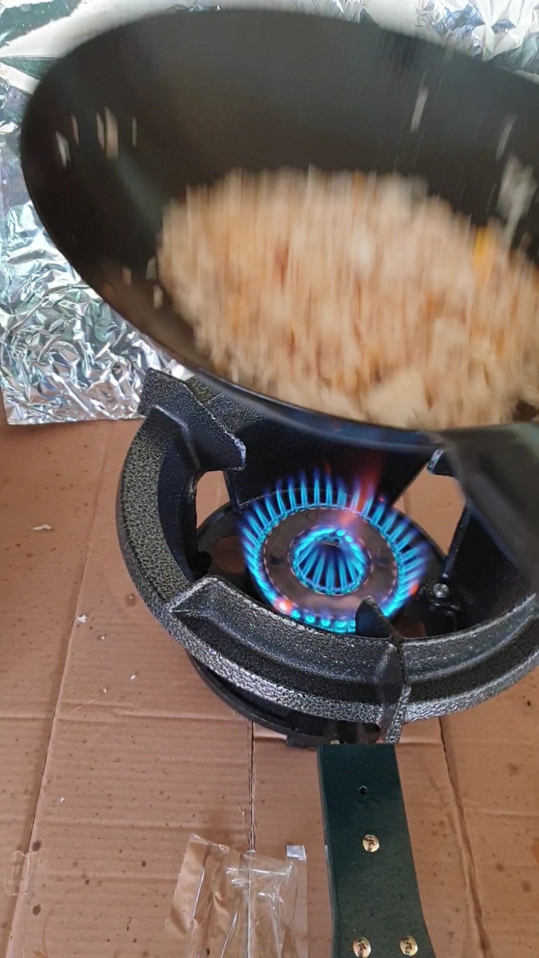 High Pressure Turbo Wok Burner (NE A2SP-6F) Dark Gray 20x52x34 ...