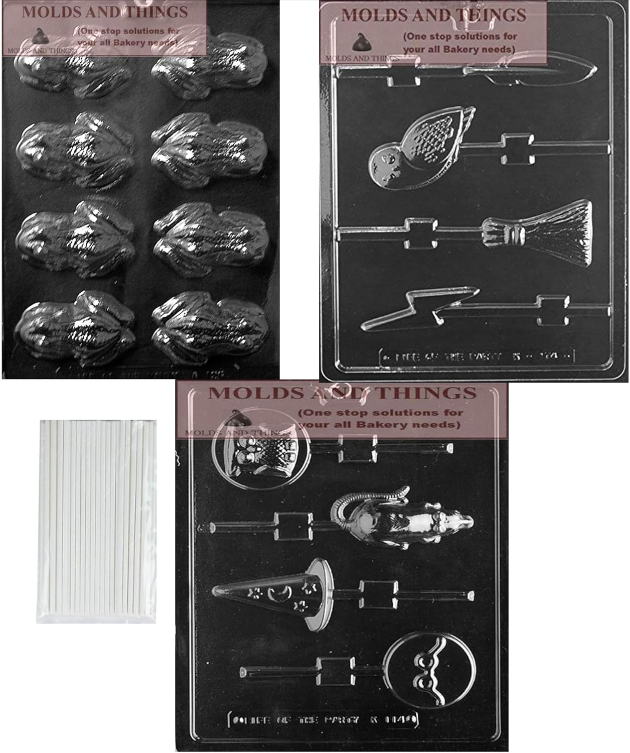 Amazon.com: Frog Chocolate candy mold, Owl, Harry The Potter Wizard ...