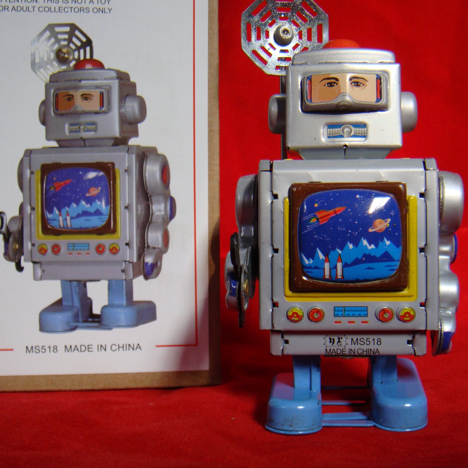 Vintage Robot Repair Astronaut Toy Wind UP Action Retro Adult ...