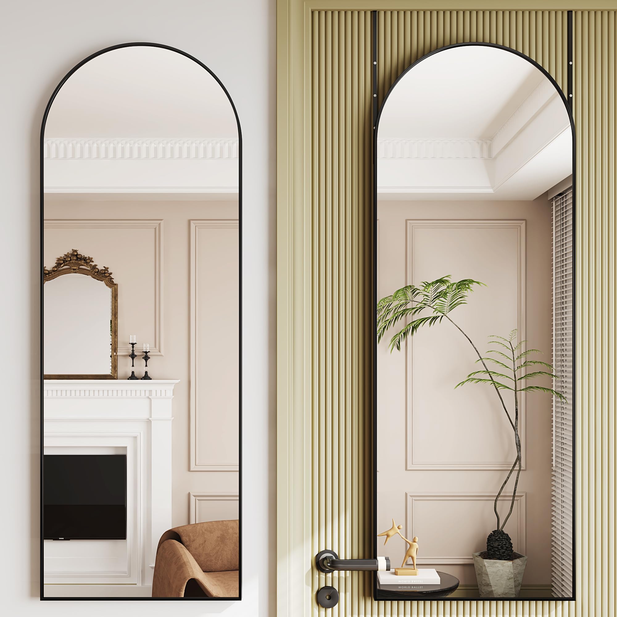 Amazon.com: Honyee Wall Mirror, Simple and Classic Full Length Mirror ...