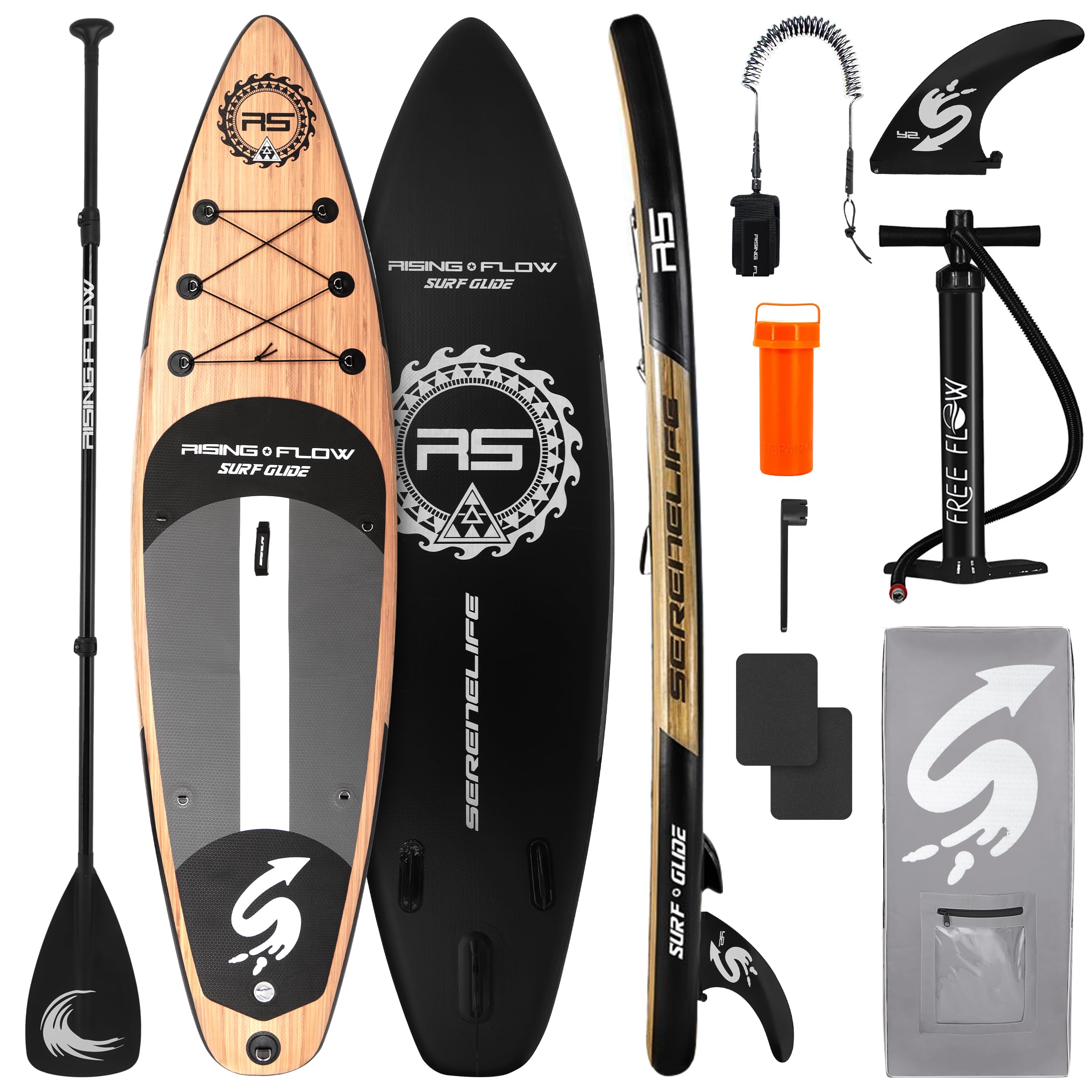 Snapklik.com : SereneLife Inflatable Stand Up Paddle Board - Wide ...