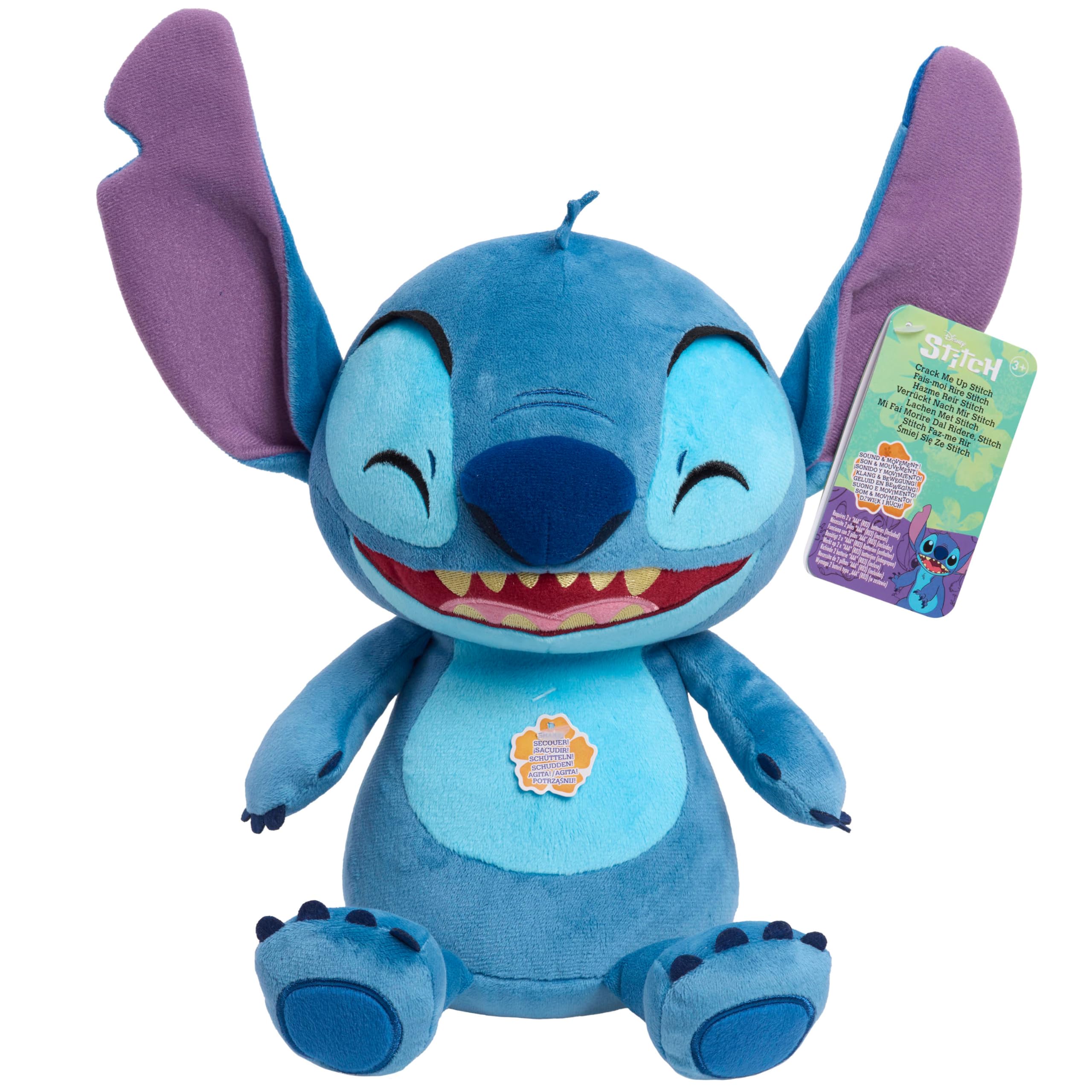 Amazon.com: Just Play Disney Stitch Crack Me Up Stitch 11-inch Plush ...