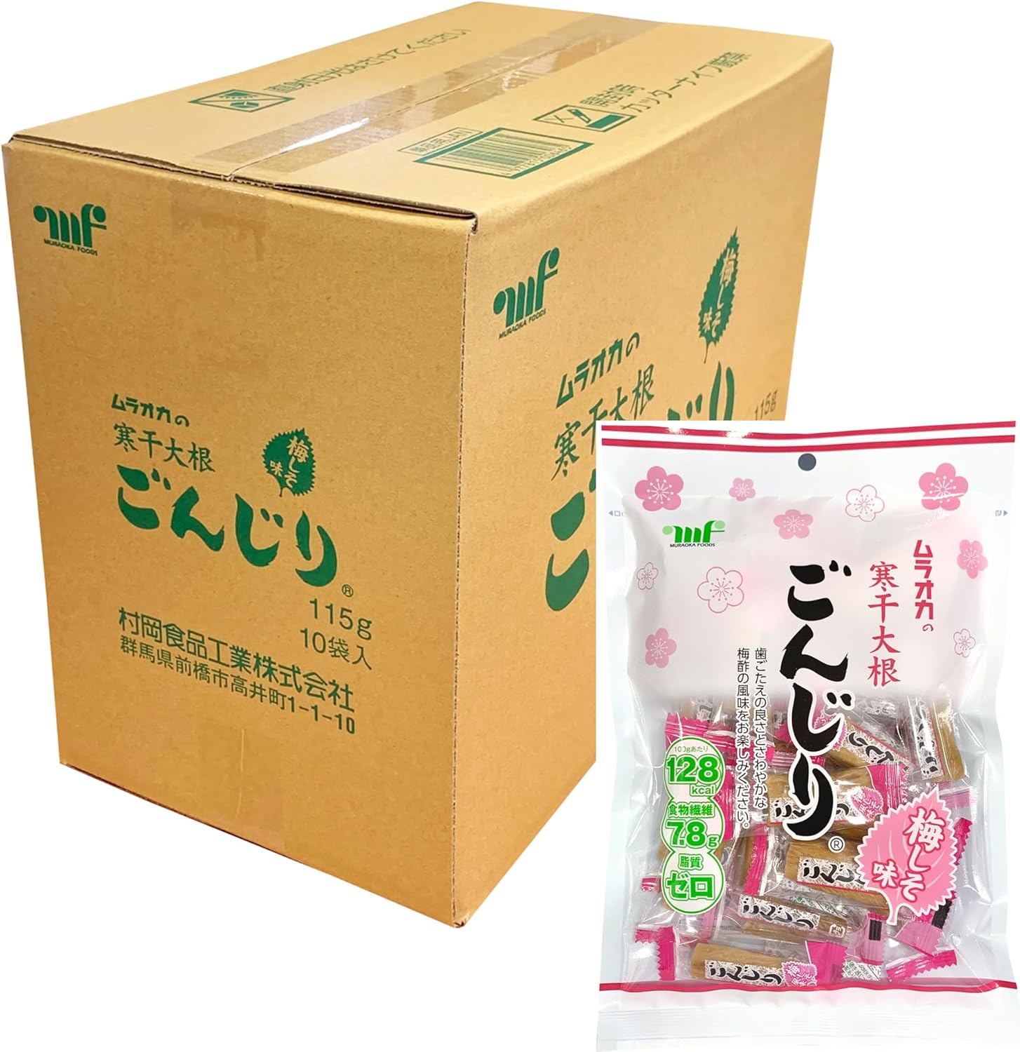 Amazon | 村岡食品 ごんじり梅しそ味 115g×10袋 | 村岡食品工業 | おつまみ・珍味 通販