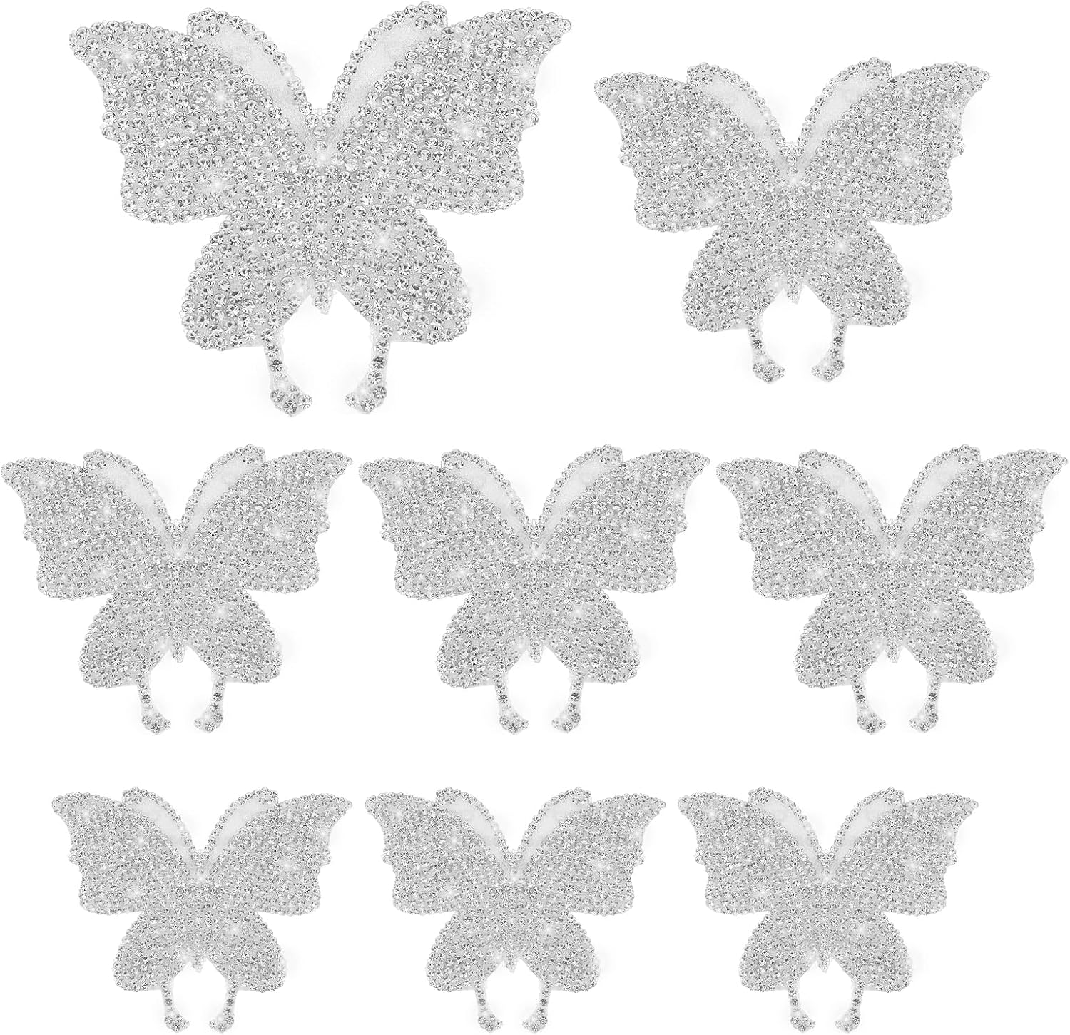 Amazon.com - Abeillo 8 Pcs Butterfly Car Decals Rhinestone Butterfly ...