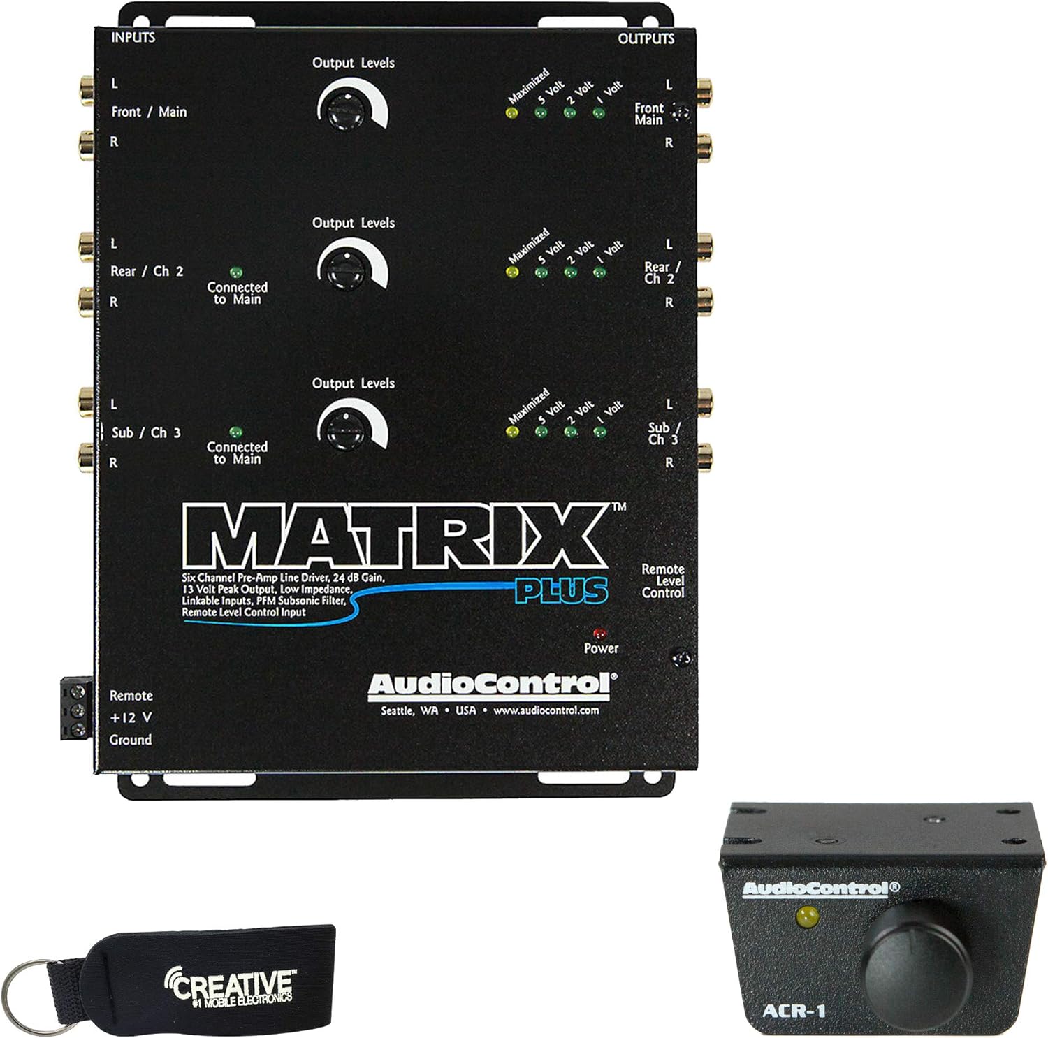 Amazon.com: AudioControl Matrix Plus 6-Ch Line Driver w/Level Control ...