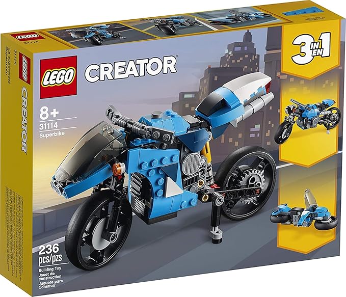Amazon.com: LEGO Creator 3in1 Superbike 31114 Toy Motorcycle Building ...