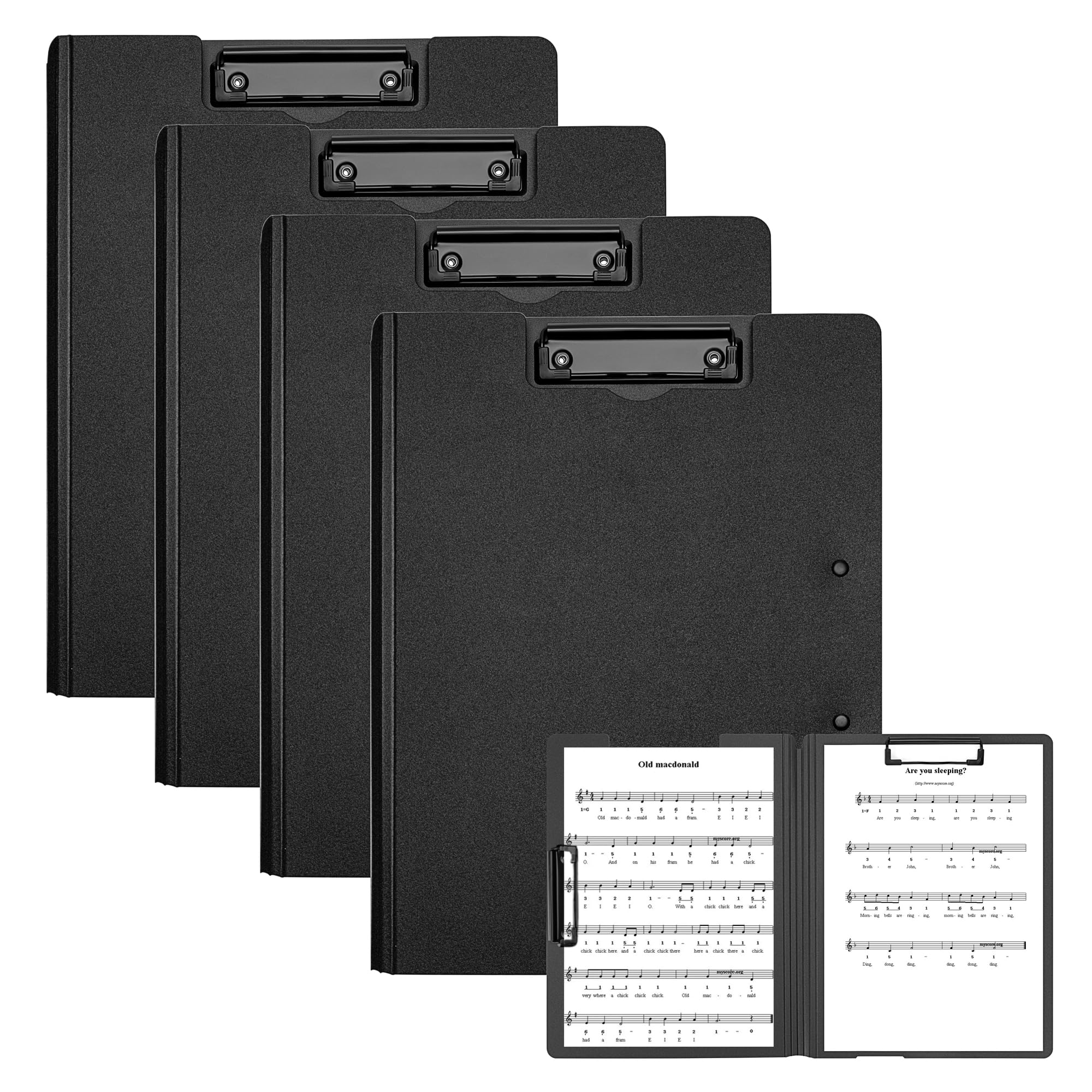 Pechor Clipboard Folder A4 Foldover Plastic PVC Covered, Foldable 360 ...