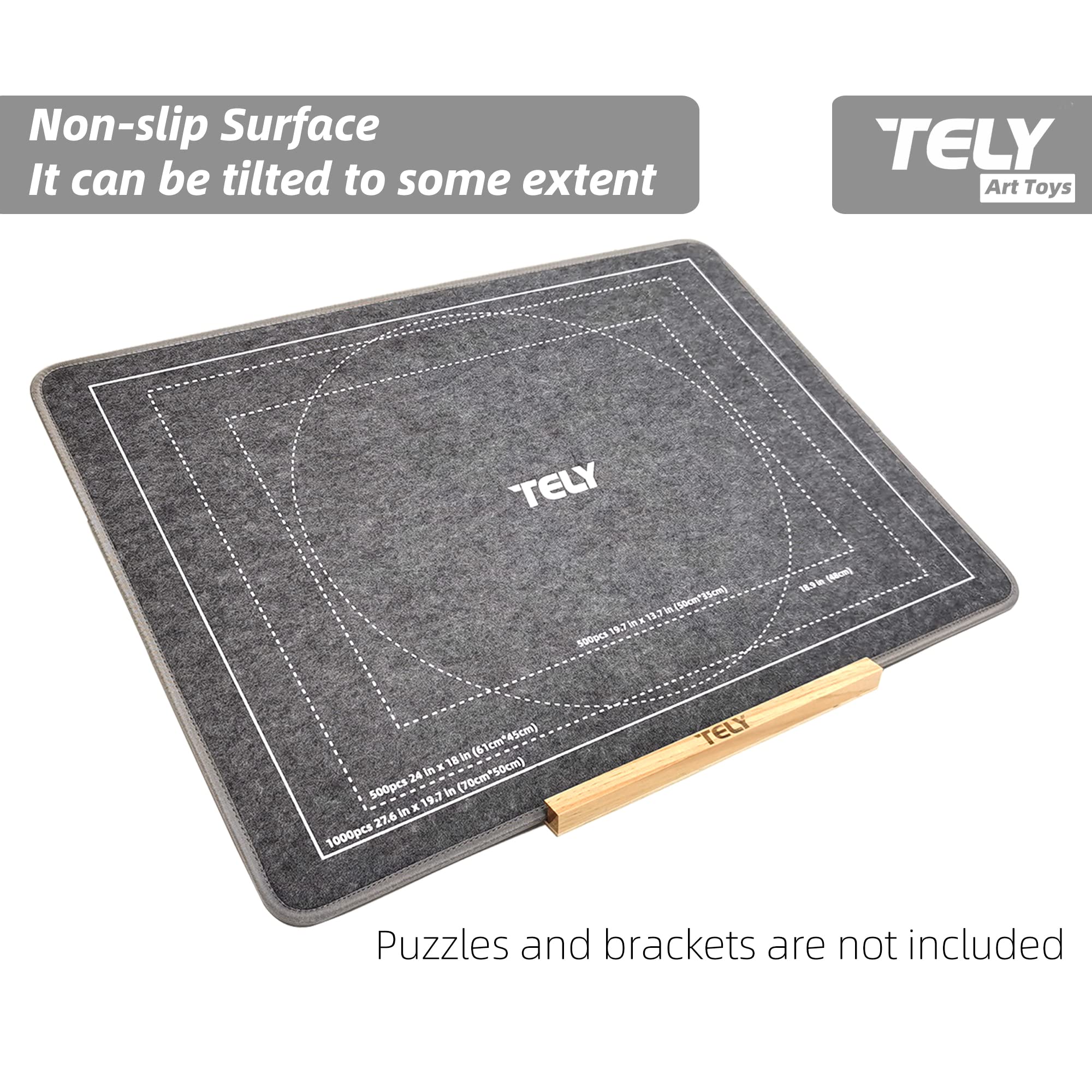 TELY Stiff-Felt Puzzle Board Tilt - Non-Slip Surface - Easy-Move Jigsaw ...