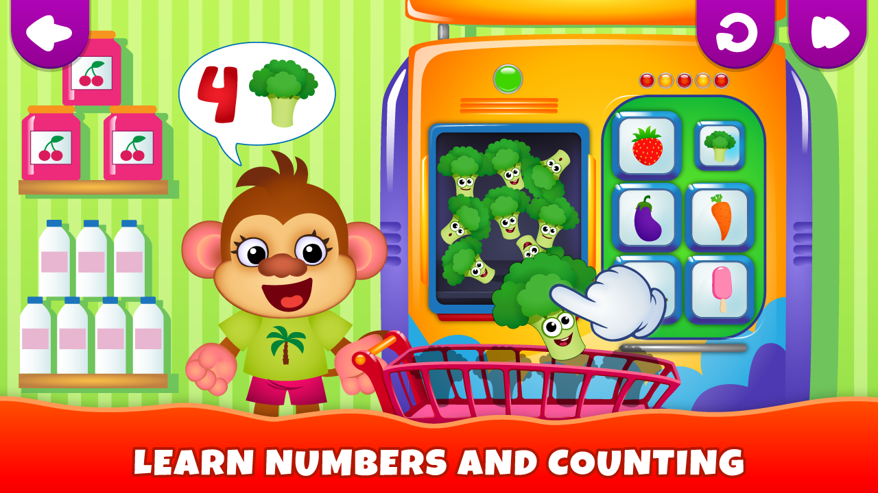 Funny Food Academy FREE lerning games for toddlers 2-3: shapes learning ...