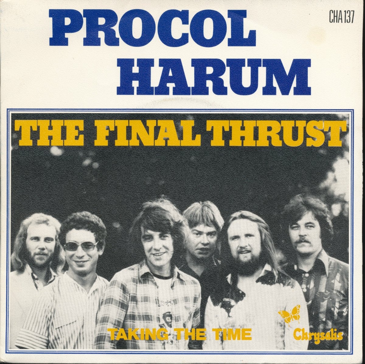 Amazon.com: Procol Harum The Final Thrust / Taking The Time France Import 45 W/PS: CDs & Vinyl