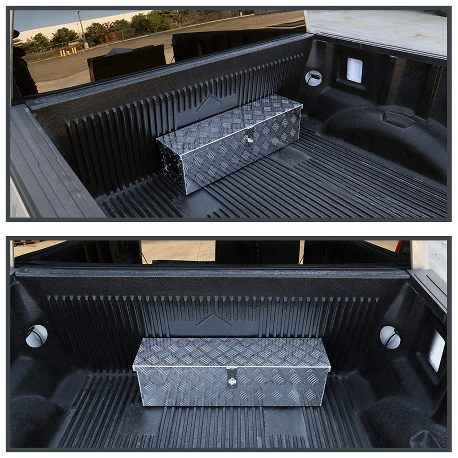 Yaheetech 30 Inch Heavy Duty Aluminum Truck Tool Box Organizer ...