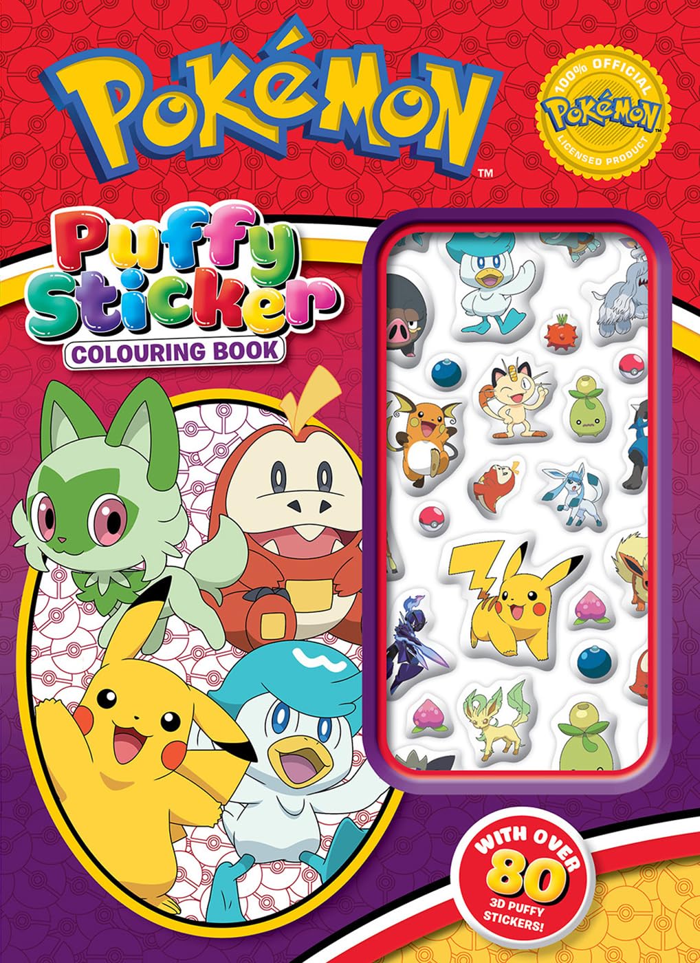 Pokemon: Puffy Sticker Colouring Book (Featuring Paldea Region ...