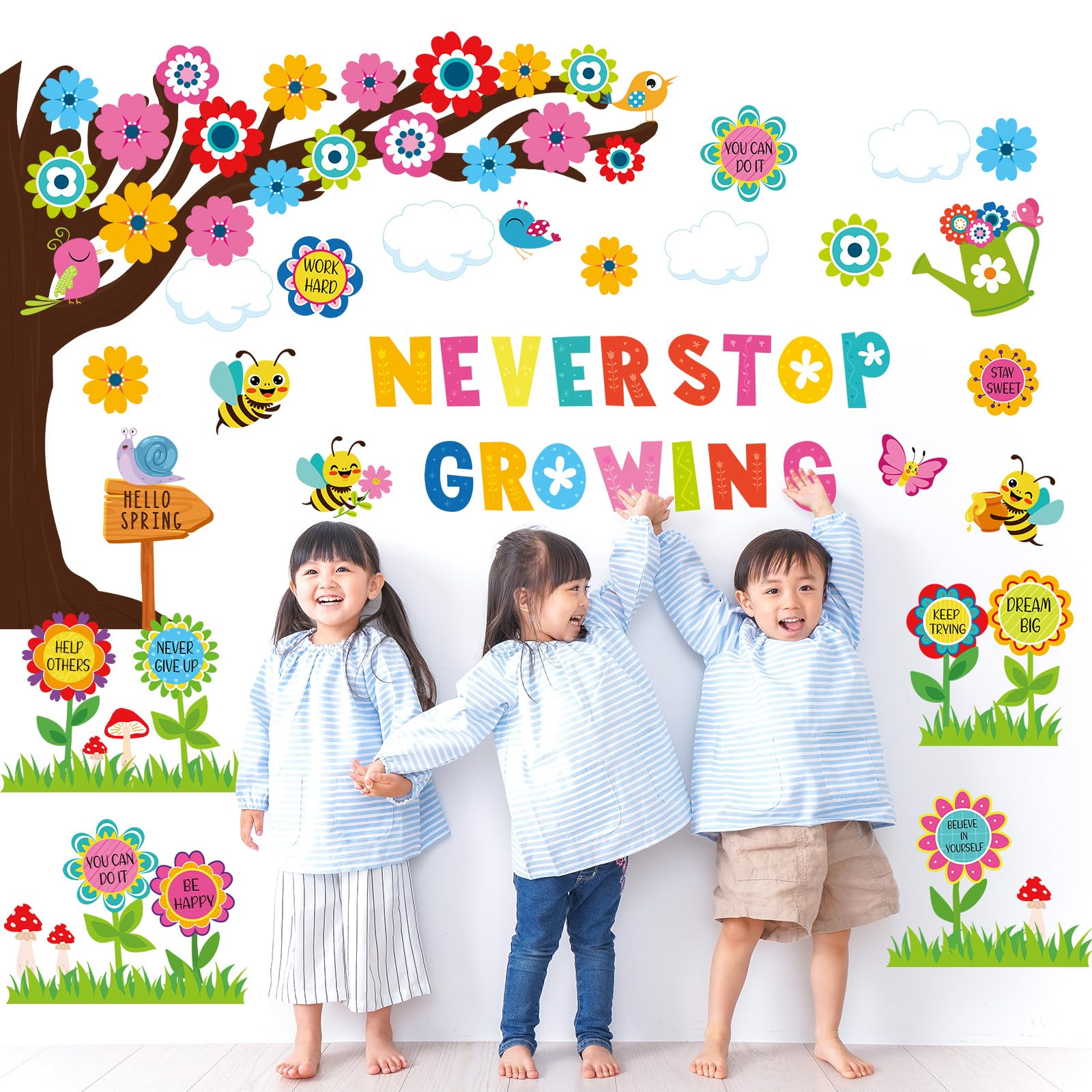 Snapklik.com : ReliThick Spring Tree Decorations For Classroom Never ...