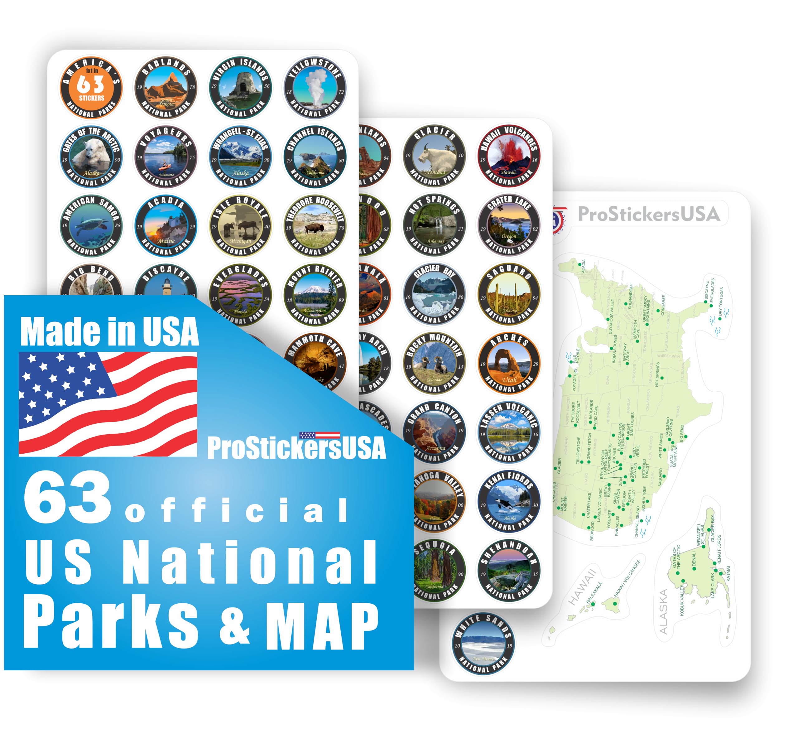 National Park Stickers Passport