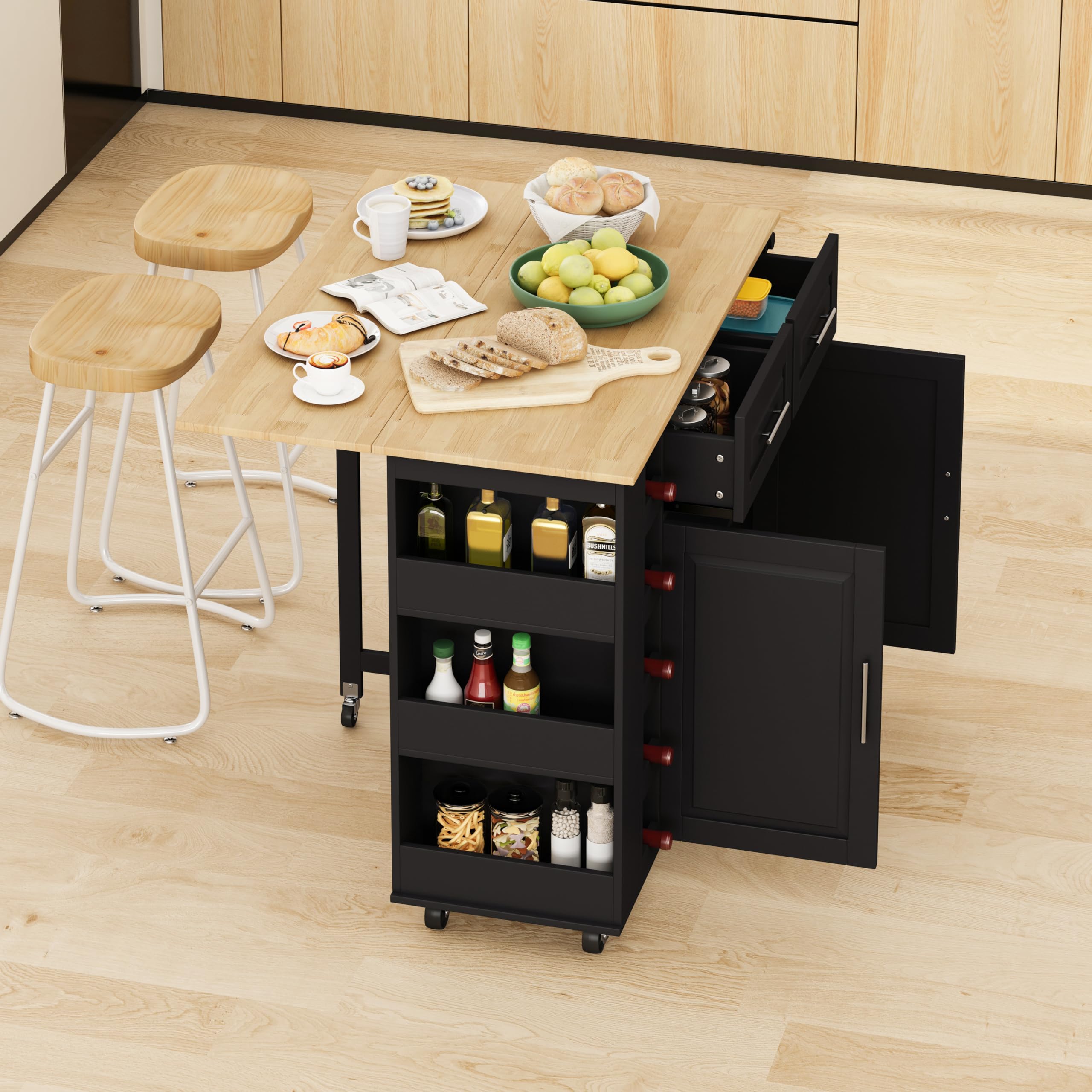 Snapklik.com : NicBex Kitchen Carts On Wheels Multi-Functional Kitchen ...