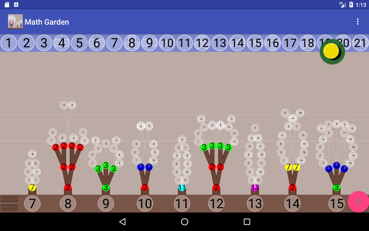 Aplicación Math Garden en Amazon Appstore