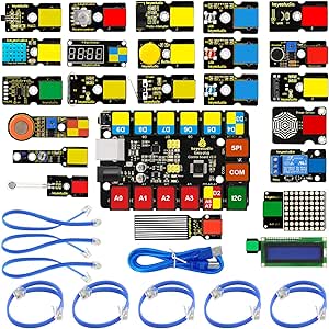 Amazon.com: KEYESTUDIO Starter Kit for Arduino with RJ11 Connector ...