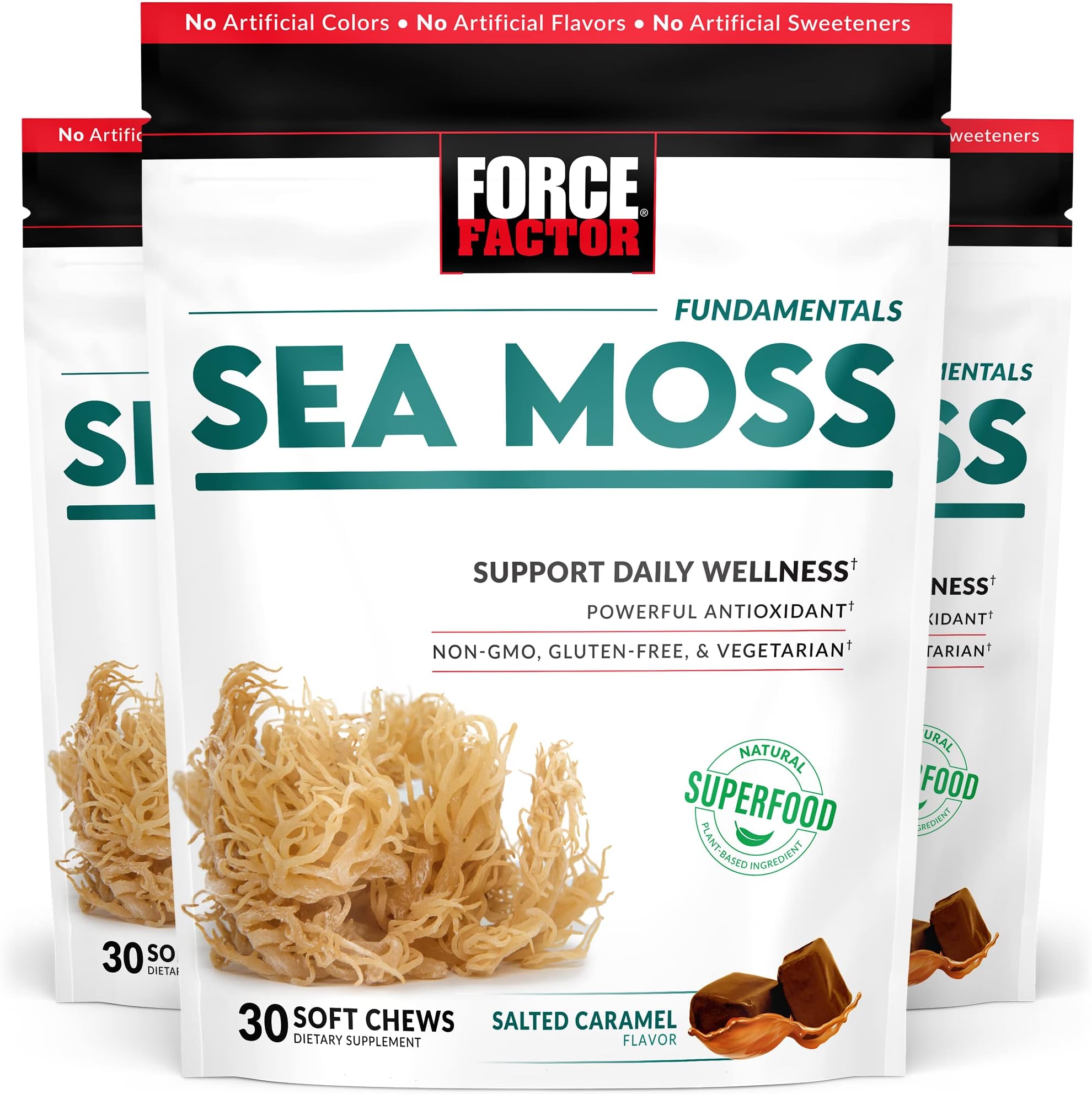 Amazon.com: FORCE FACTOR Sea Moss Soft Chews, Support Immunity & Heart ...