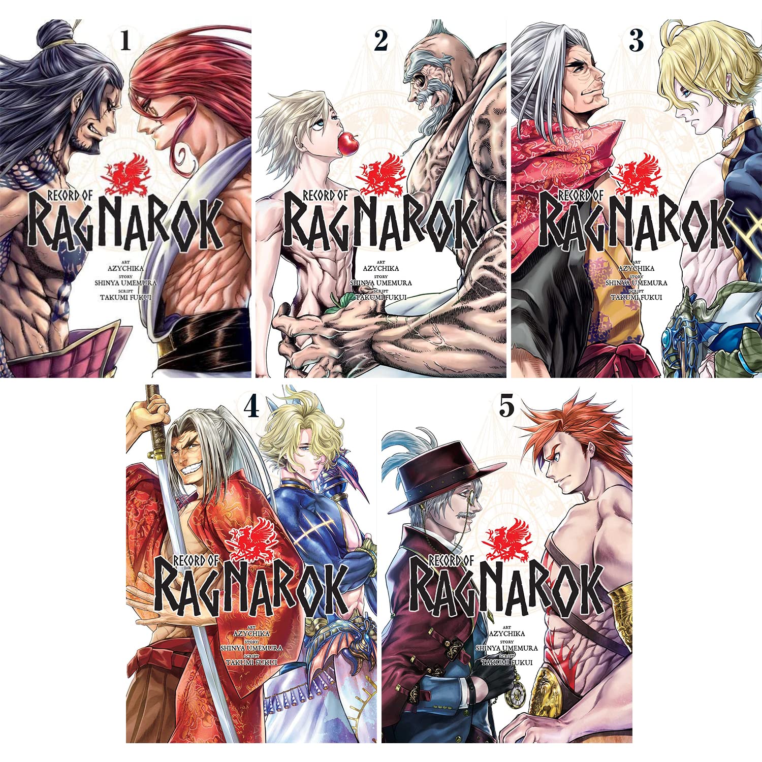 Record of Ragnarok Manga Set Vol. 1-5: Shinya Umemura, Takumi Fukui ...