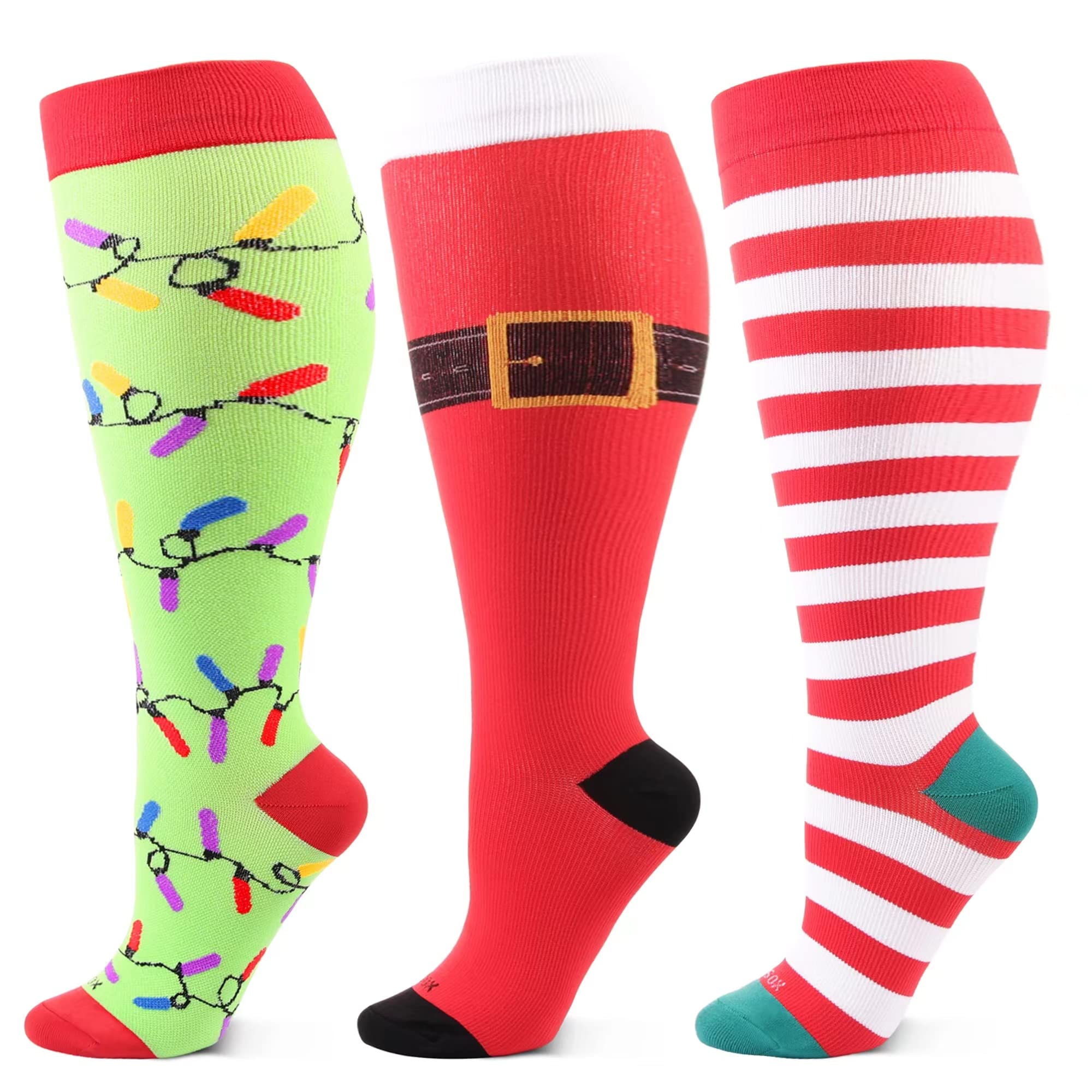 Snapklik.com : Wide Calf Compression Socks For Women & Men Large Size ...