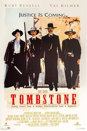 Amazon.com: Tombstone Movie Poster US Version 24x36: Posters & Prints