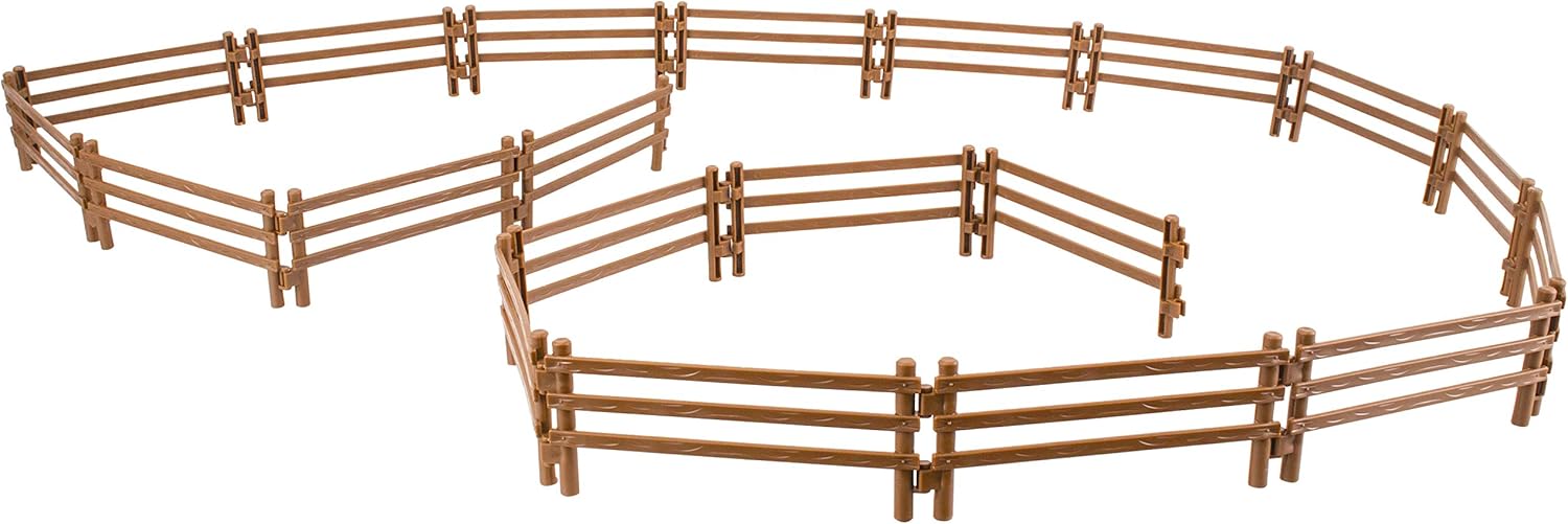 Amazon.com: Toymany 20PCS Horse Corral Fencing Accessories Playset ...