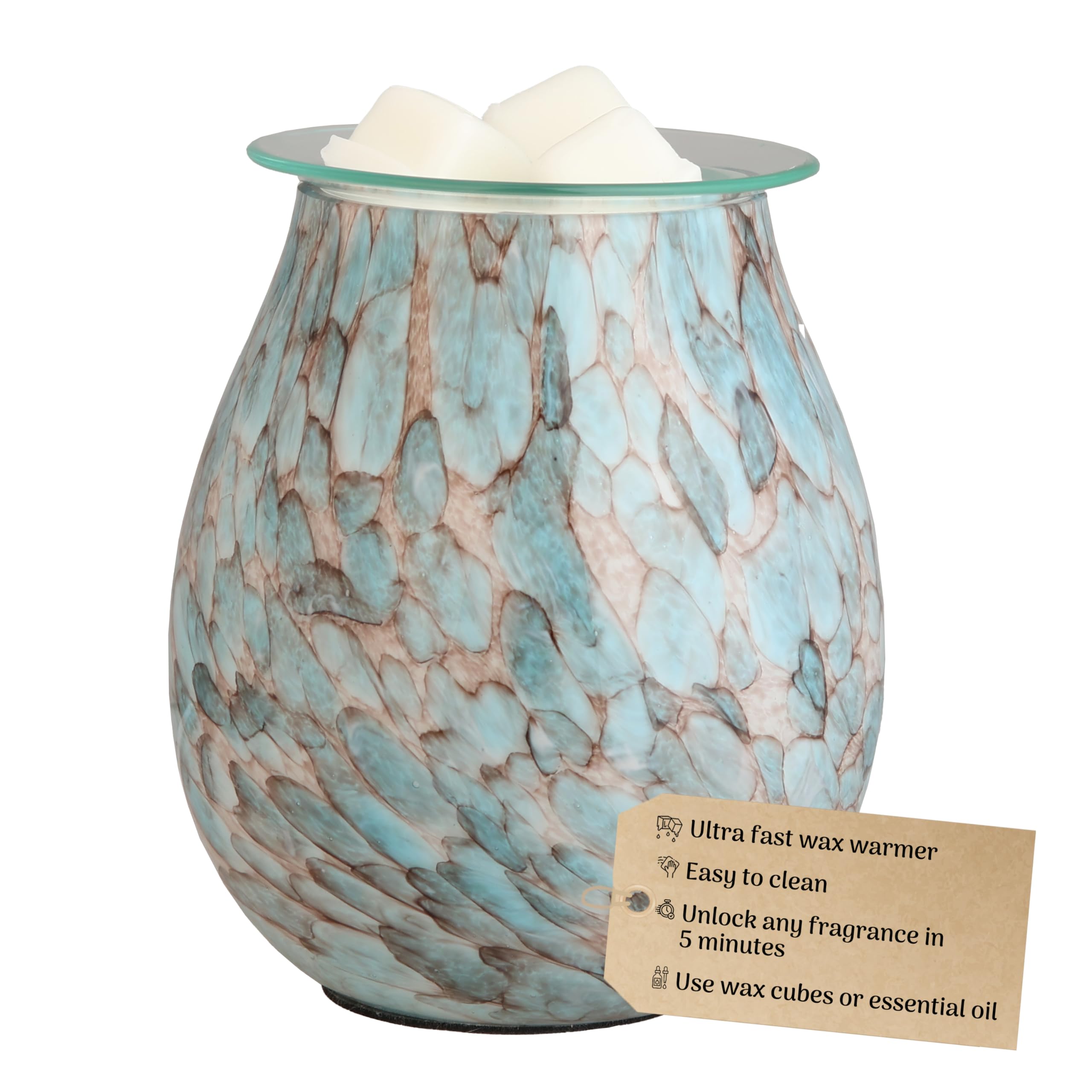Electric Wax Melt Burners - Glass Marble Design - Plug in Electric Wax ...