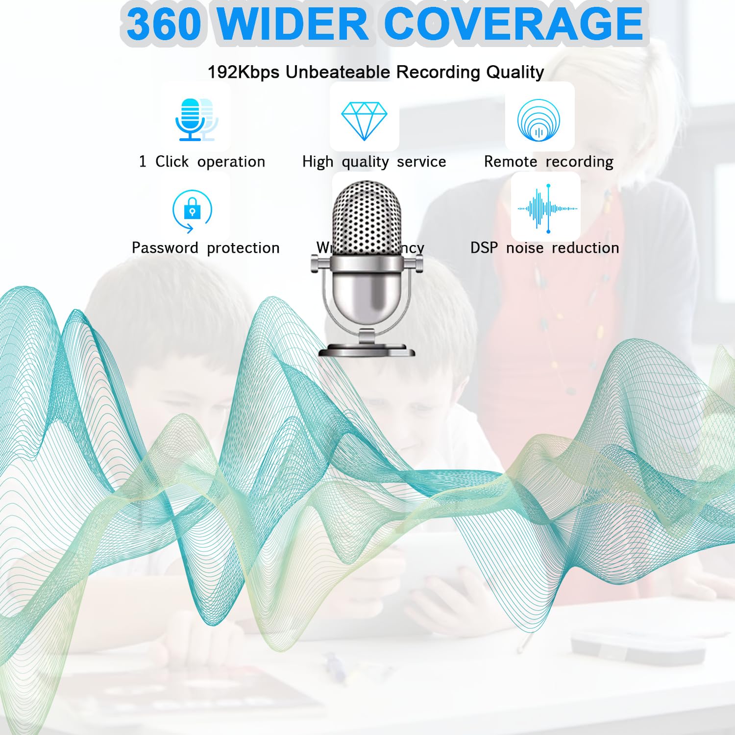 Digital Voice Recorder, 64GB Audio Voice Recorder for Lectures, Noise ...