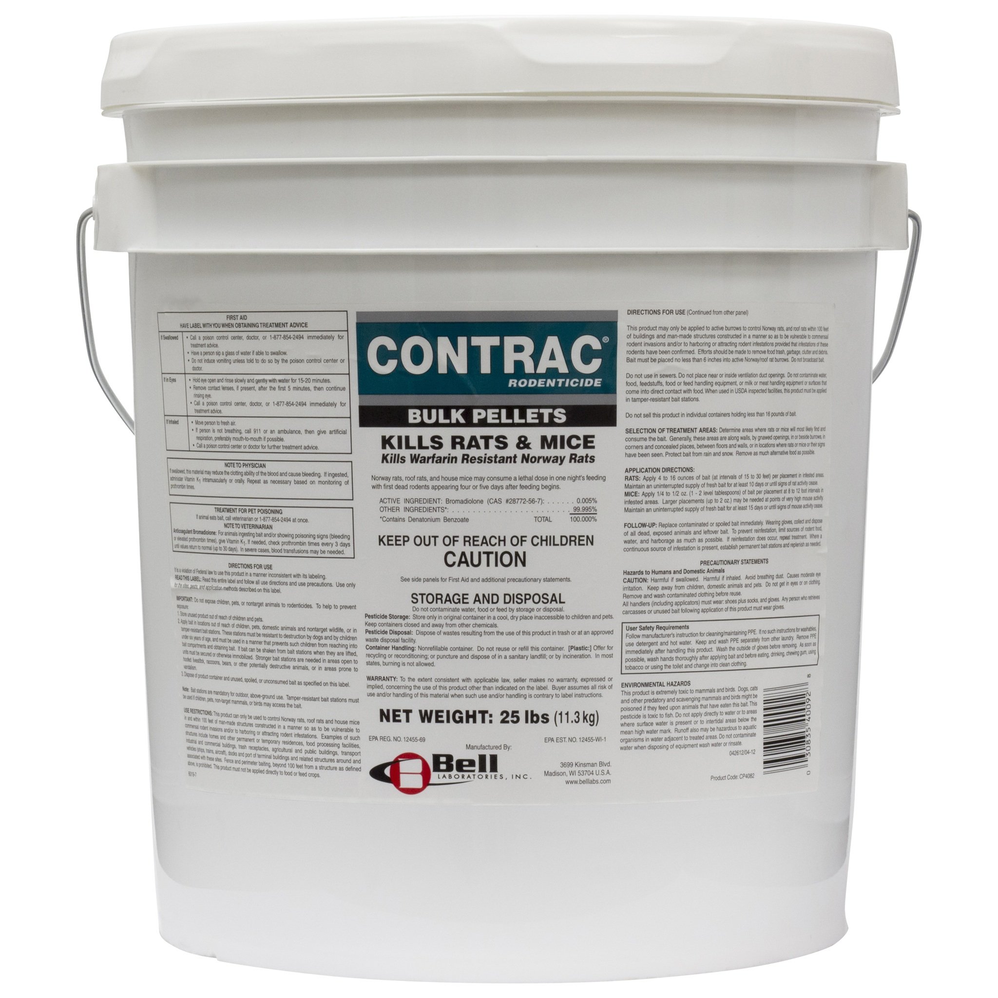 Amazon.com : Contrac Pellets Bulk 25 Lb. : Home Pest Lures : Patio ...
