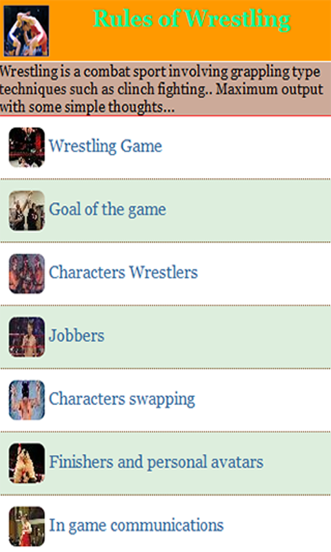 Rules of Wrestling - App on the Amazon Appstore