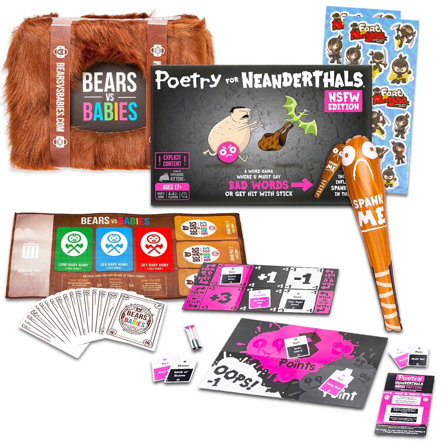 Snapklik.com : NSFW Games For Adults - NSFW Board Games Bundle Includes ...