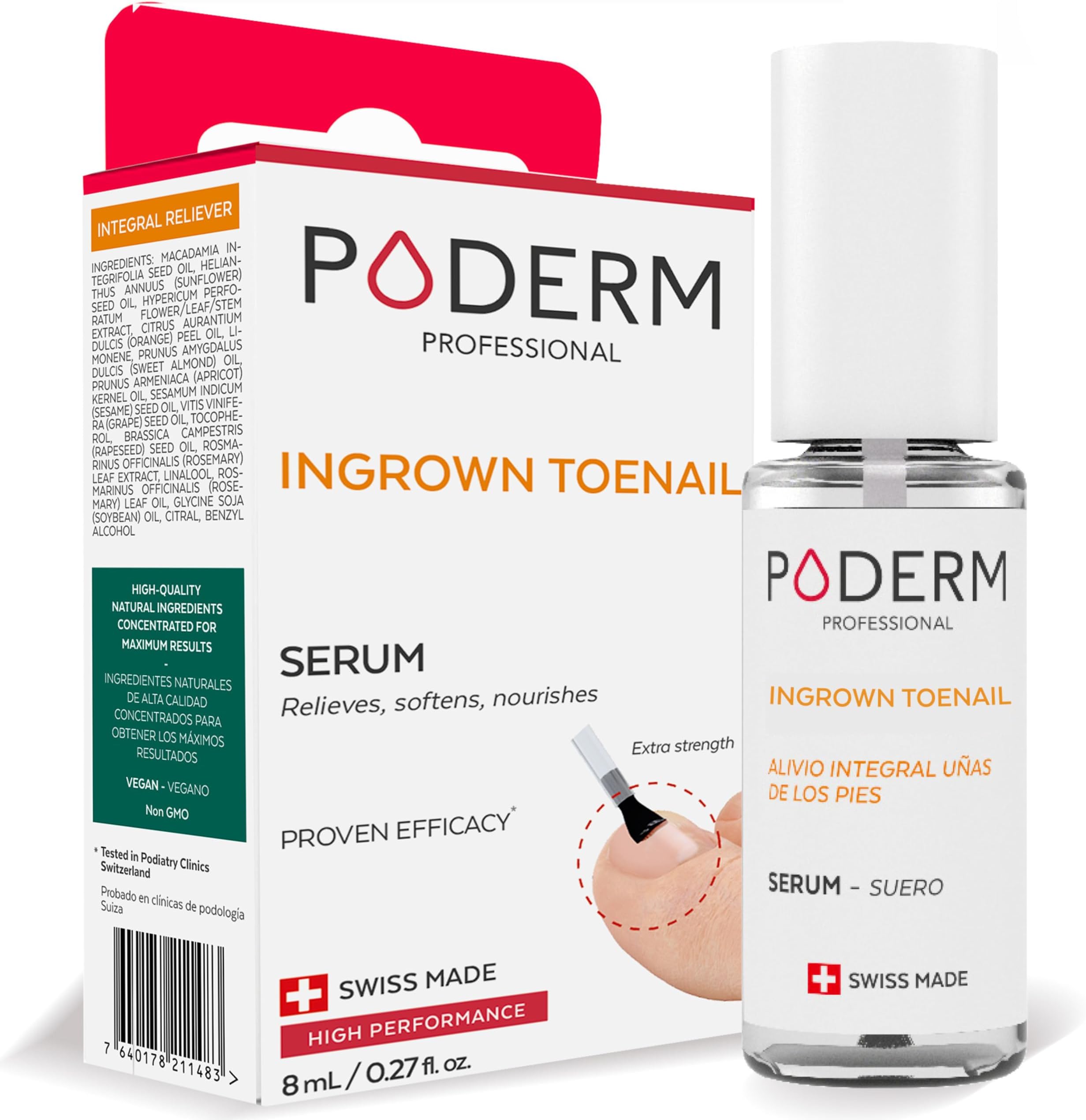 Amazon.com : PODERM – 2 in 1 TOENAIL INTEGRAL RELIEVER – Soften Nail ...