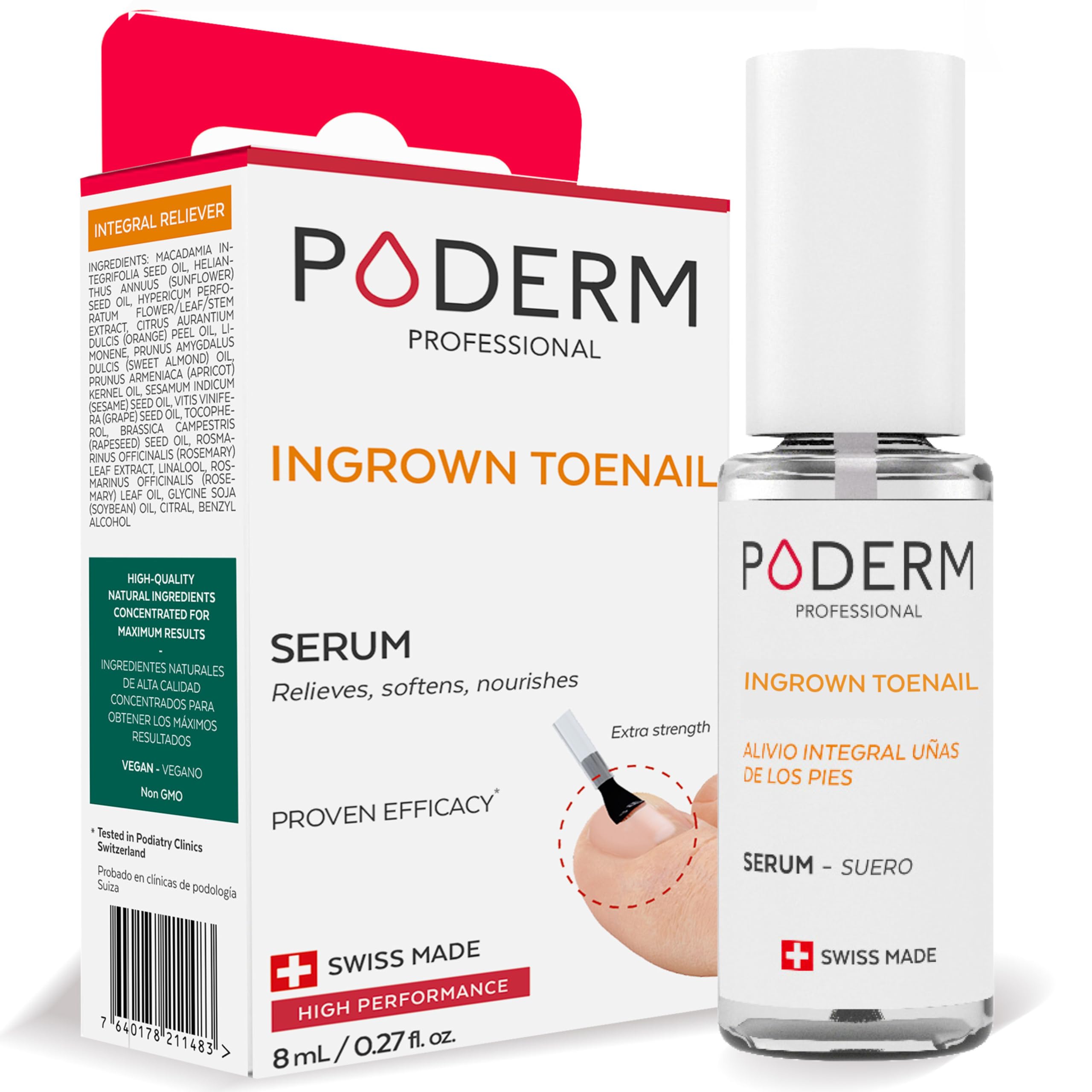 PODERM- Toenail Pain Reliever – Fast-Acting, Natural Solution for ...