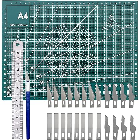 Modelcraft PKN3305/S Precision Craft Knife Set , Silver , 16 Piece ...