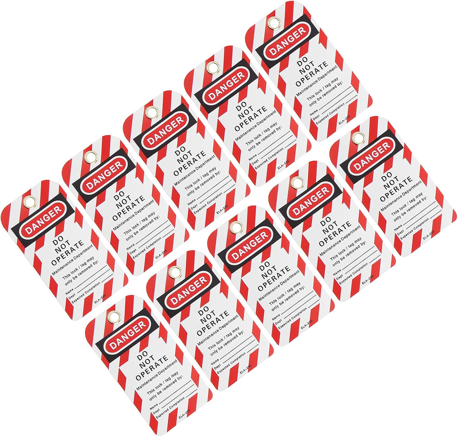 Amazon.com: Lockout Tag, Security Label Lockout Tagout for Factory for ...