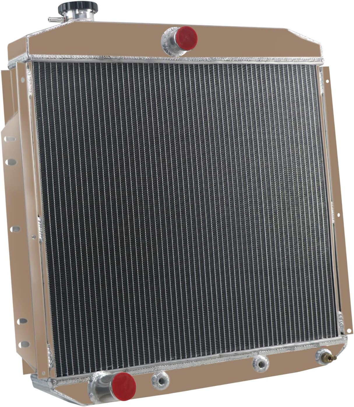 Amazon.com: Cubauto 4 Row Aluminum Racing Radiator Compatible with 1953 ...