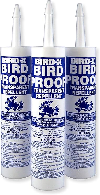 Amazon.com: Bird-X Bird Proof Gel, Sticky and Transparent Clear Gel ...
