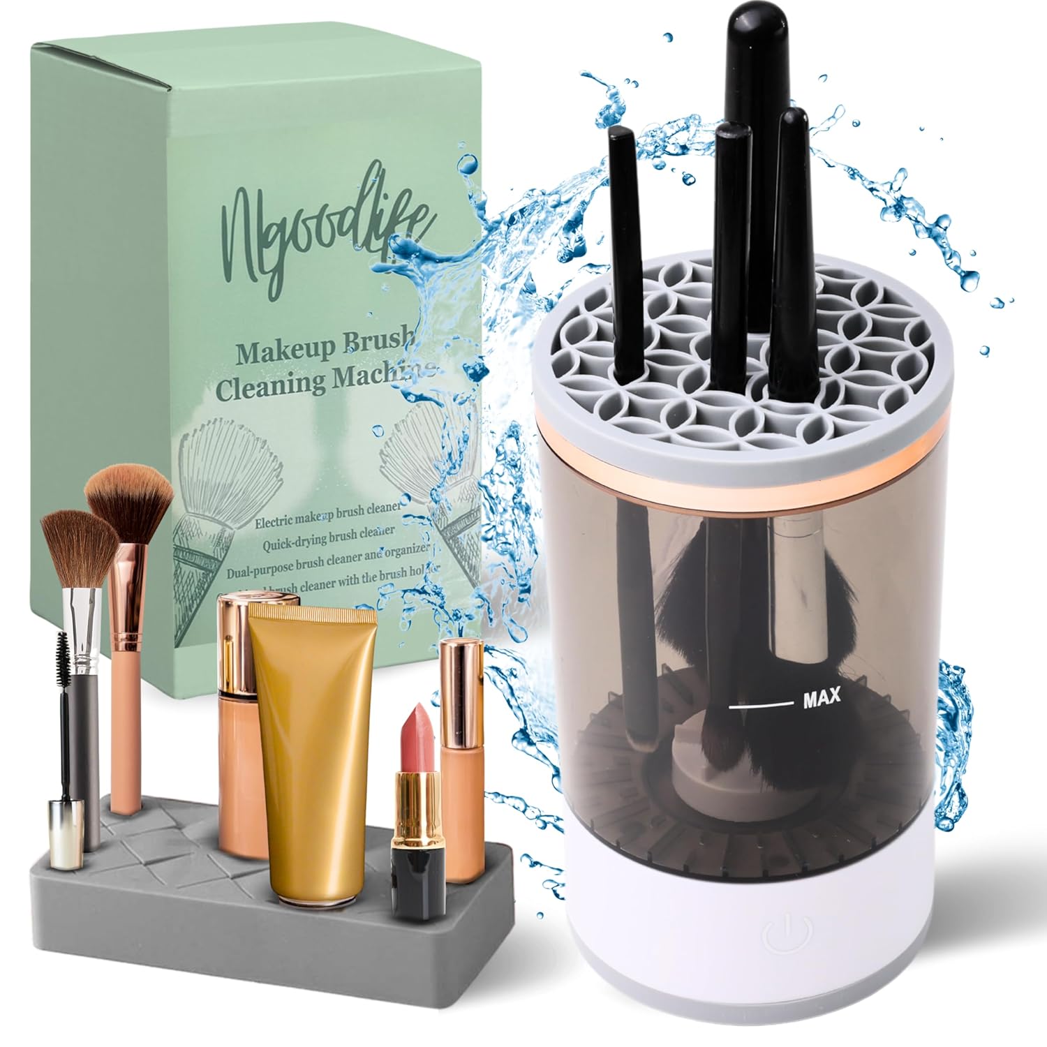 Amazon.com: NLGOODLIFE- Automatic Makeup Brush Cleaner Machine Electric ...