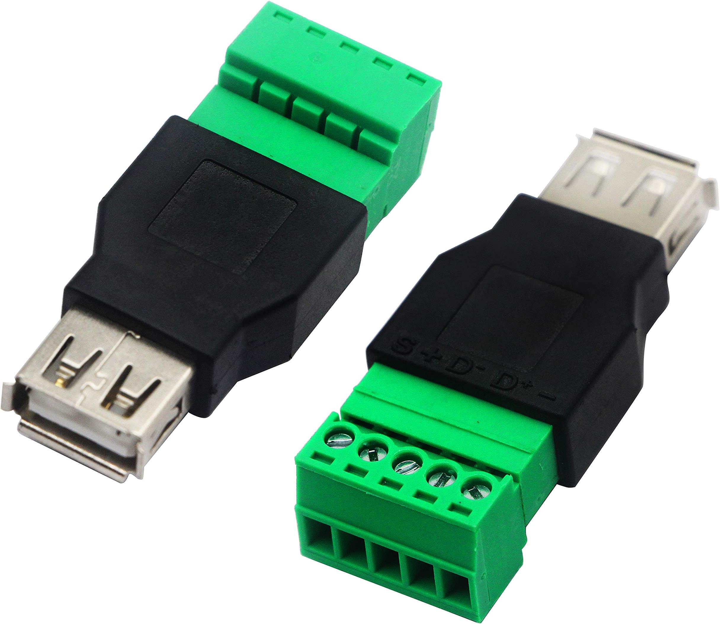 Amazon.com: CGTime USB 2.0 A Screw Terminal Block Connector USB 2.0 A ...
