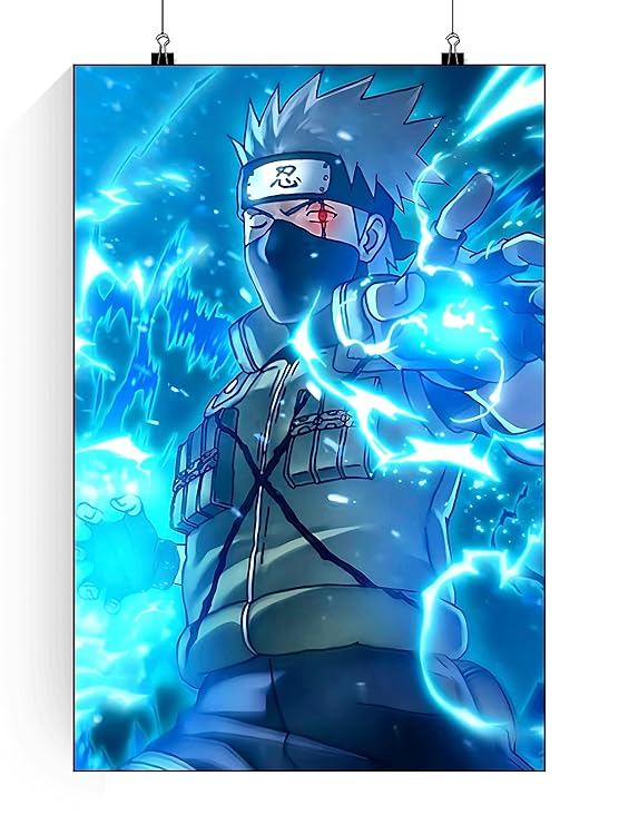 Times Comic Kakashi Hatake Rasengan Poster | Naruto Anime Wall Art ...