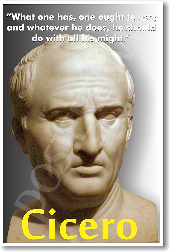 Amazon.com: Ancient Rome: Cicero Roman Orator, Latin classroom Poster ...