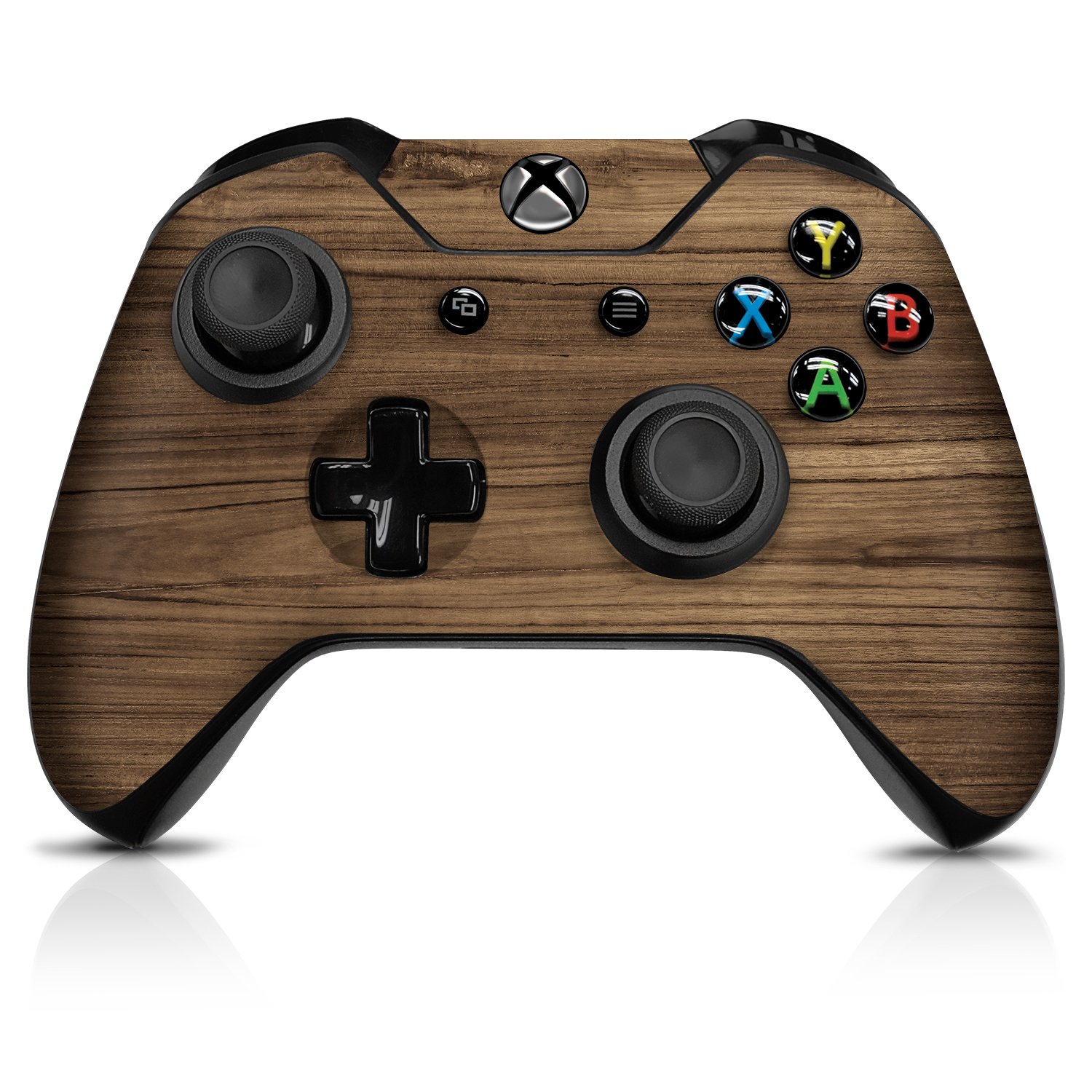 Amazon.com: Controller Gear Wood Grain Xbox One Controller Skin ...